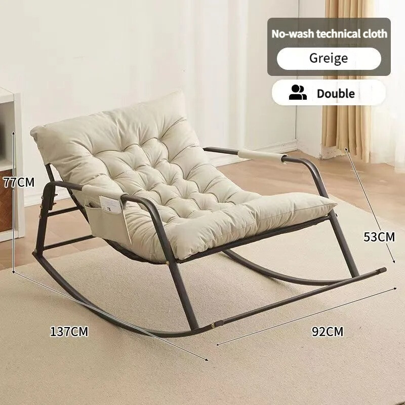 Double Rocking Chair Recline Bedroom Living Room Rocking Chair Leisure ...