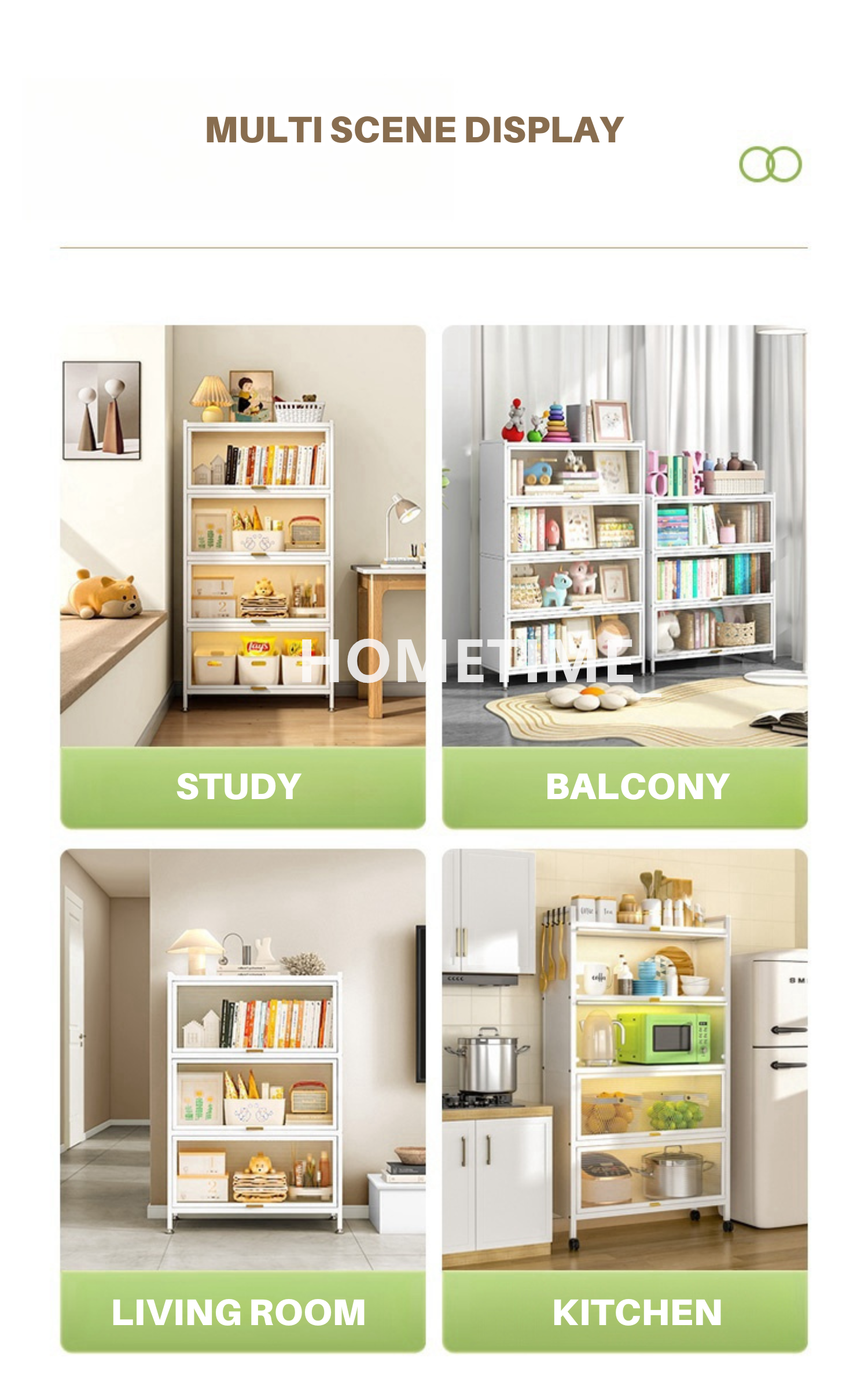 Cabinet Storage Rack Rak Besi Bertingkat Multipurpose Cabinet With ...
