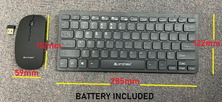 PROBEX WL02 (STANDARD VERSION) / ZORNWEE G1000 WIRELESS COMBO KEYBOARD + MOUSE ( ARABIC VERSION ...