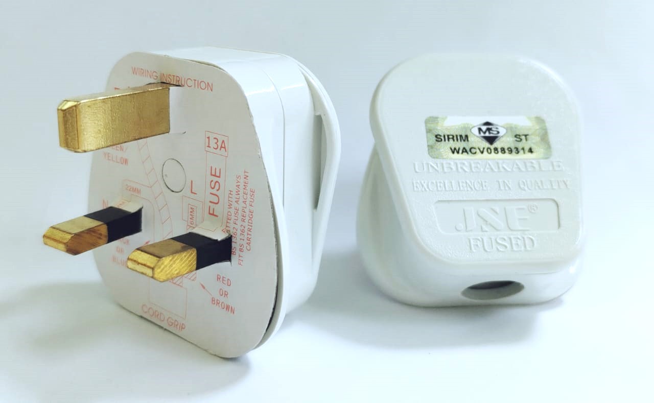 [SIRIM] 13A Plug Top With Fuse Unbreakable Fused Kepala Plug Elektrik PLUG 13A | Shopee Malaysia