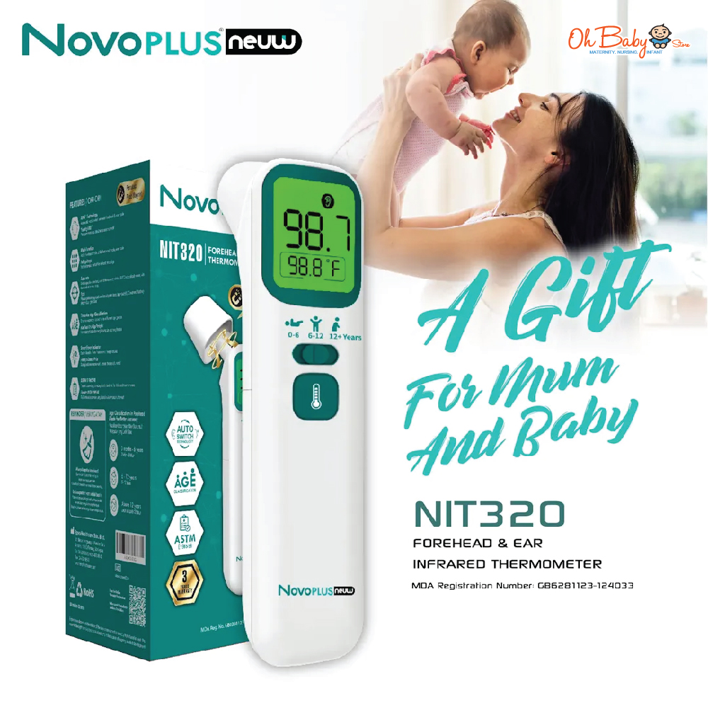 Novoplus neuw Forehead & Ear Infrared Thermometer NIT320 (3 years ...