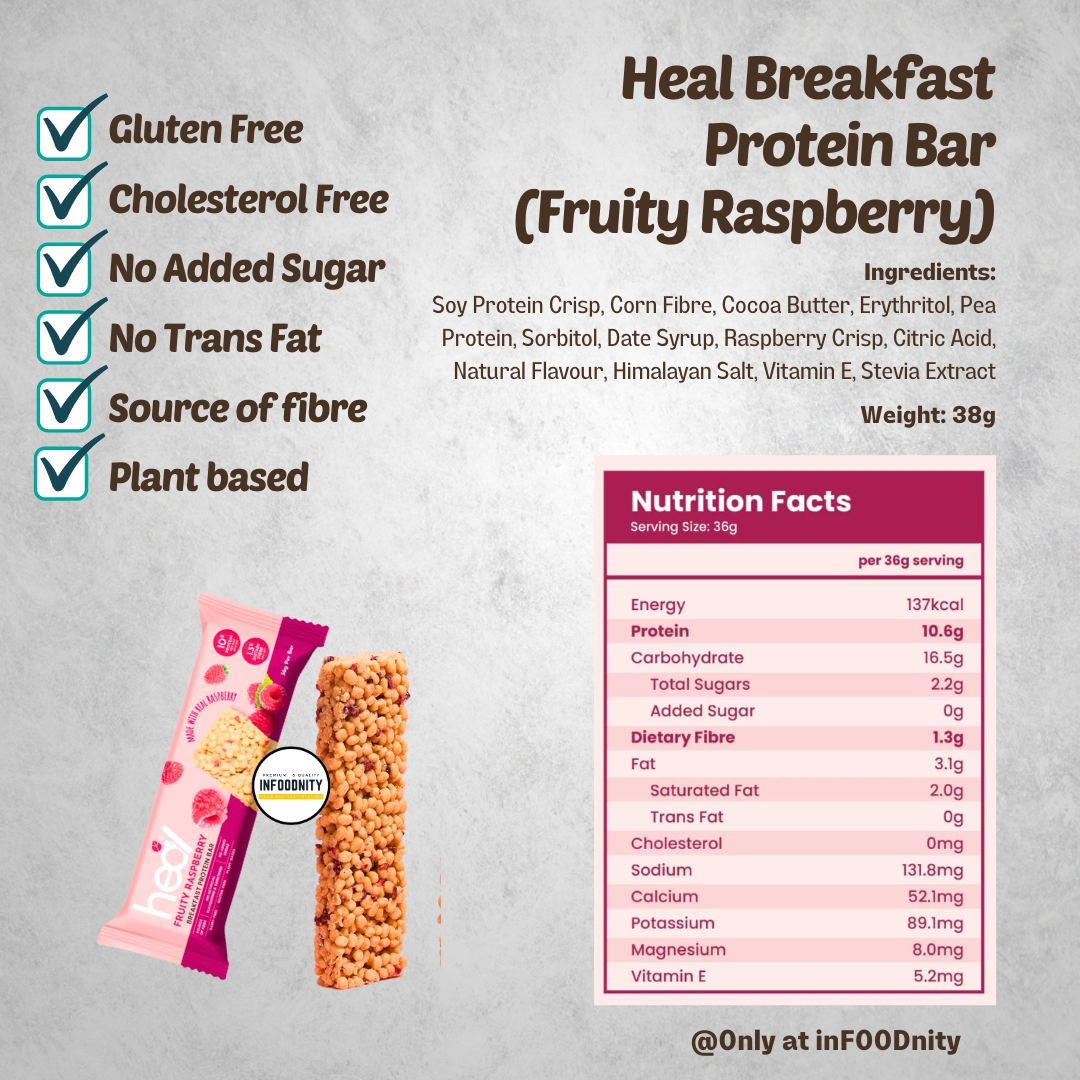 HEAL Protein Bar Sugar Free Heal Nutrition Protein Bar Halal Protien ...