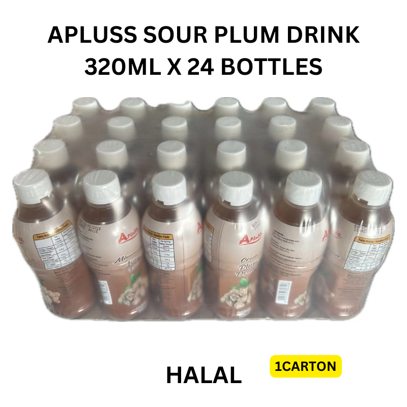 LY99 APLUSS SOUR PLUM DRINK 320ML X 24 BOTTLES HALAL | Shopee Malaysia