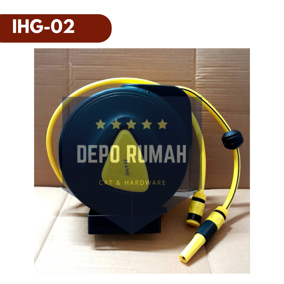 ISANO 10M & 20M Wall Mounted Automatic Reel Retractable Water Hose Reel ...