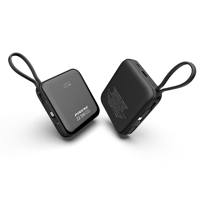 Pineng PN-875PD Power Bank Built-In Cable Fast Charging 22.5W/10000mAh ...