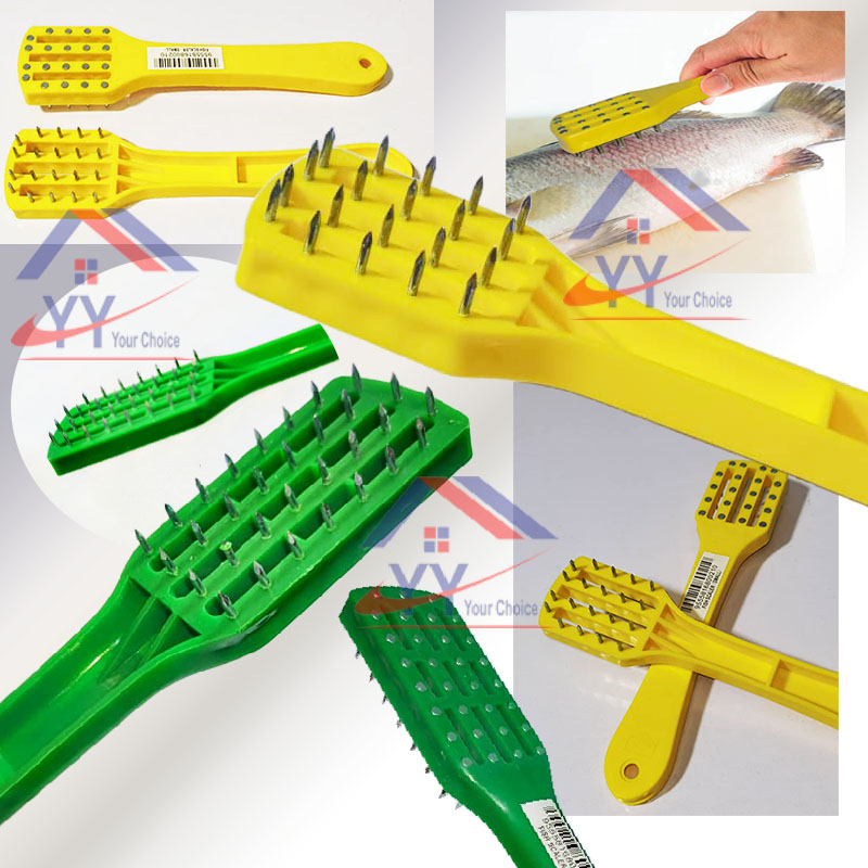 Fish Scale Scraper/Plastic Handle Fish Scale Remover Scrapper/Handheld ...
