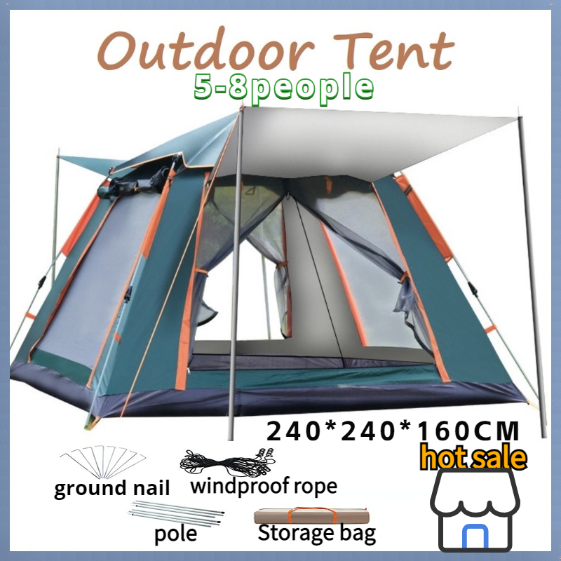 Automatic 5-8 Camping Tent Waterproof Auto Tent Automatic Tent Camping ...