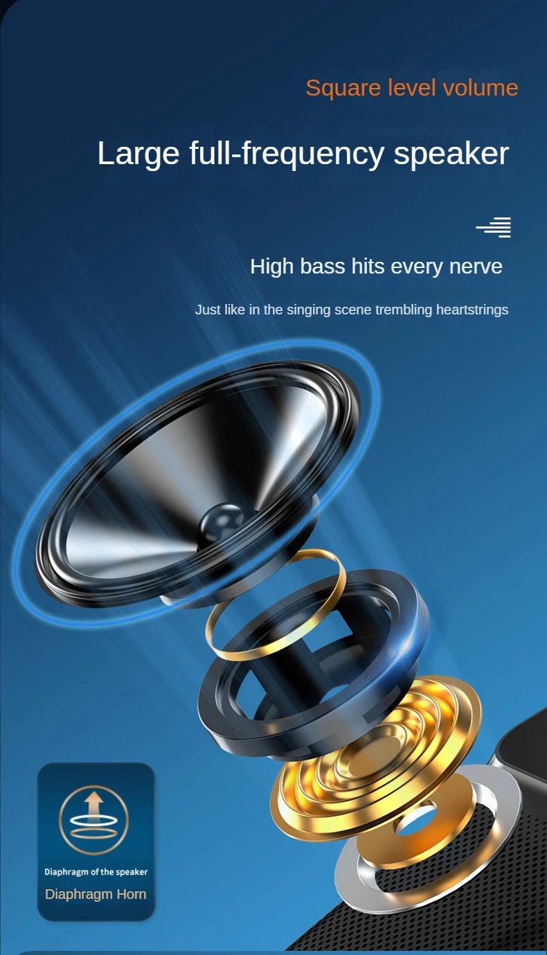 Karaoke Speaker Bluetooth with Handheld Microphone Portable Voice ...