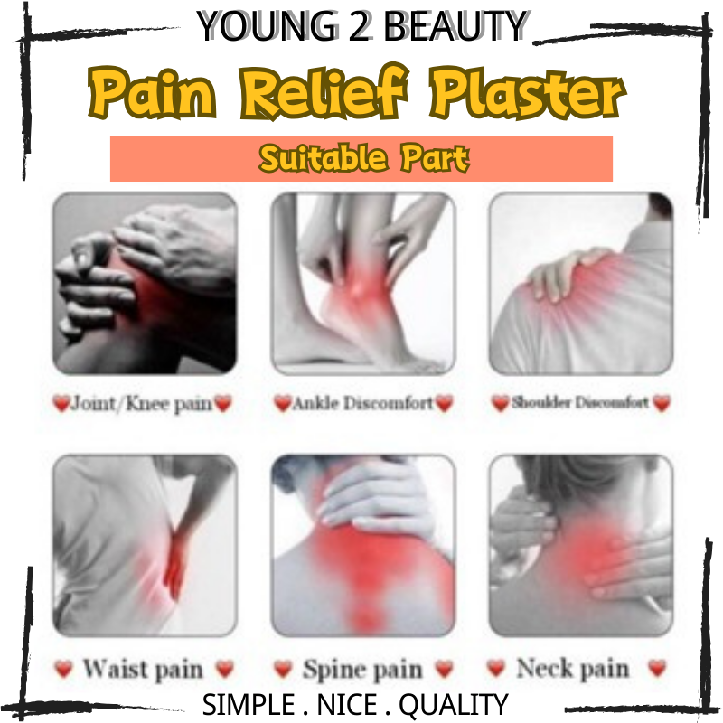 8pcs Far infrared pain relief plaster koyok sakit sendi otot lutut ...