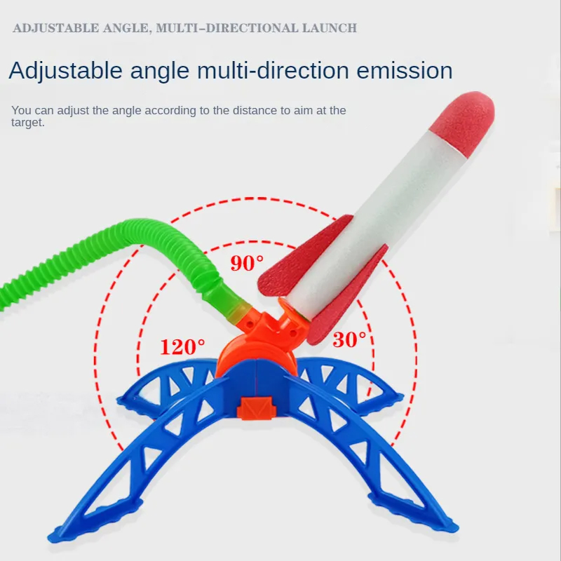 Rocket Toys For Kid Air Rocket Foot Pump Launcher Toys Outdoor Sport ...