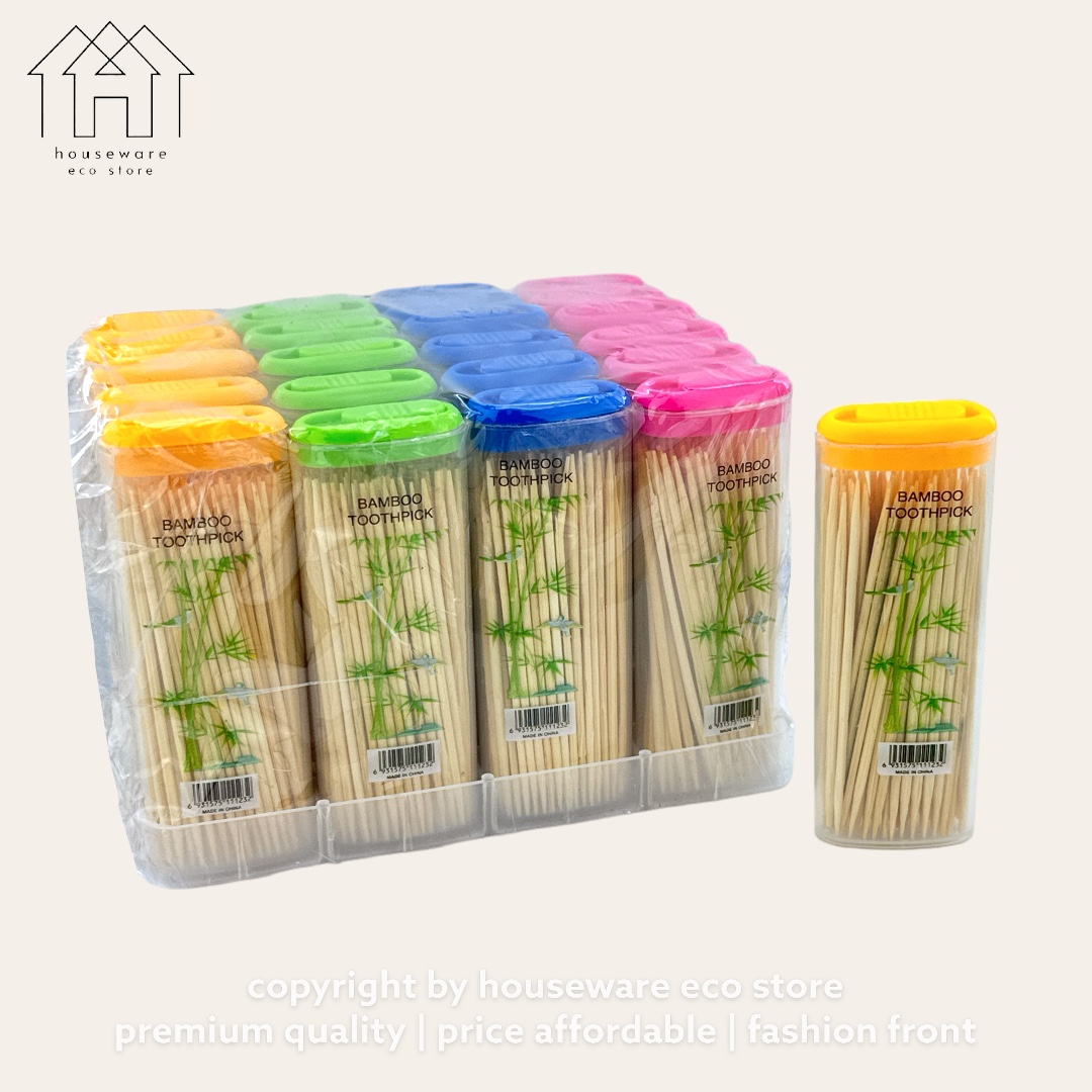 Bamboo Toothpick / Disposable Natural Toothpicks / Fruit Single Sharp ...