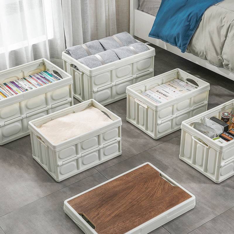 Foldable Storage Box Camping Outdoor Waterproof Car Container Home Wood ...