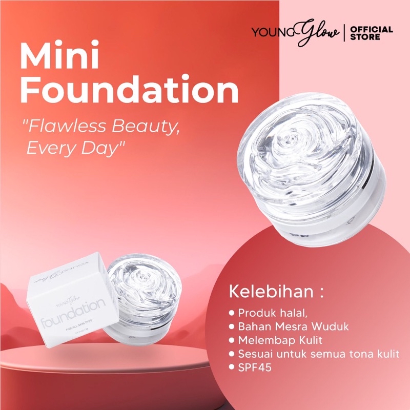 YOUNG AND GLOW MINI FOUNDATION | Shopee Malaysia