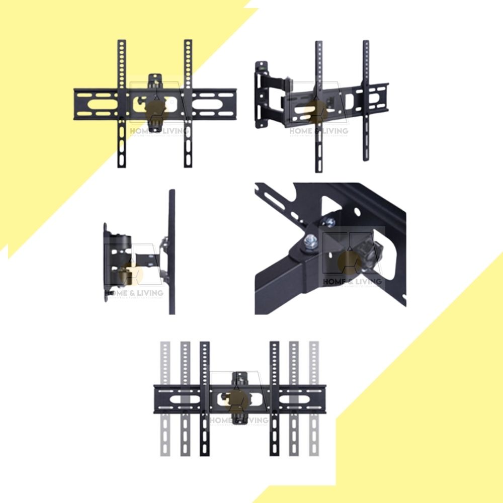 EA Home UNIVERSAL TV BRACKET 26"-55" inch Fully Adjustable Tilt -5°~+10 ...