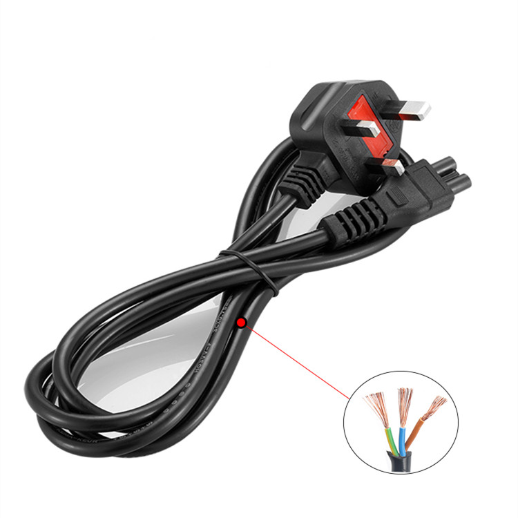 Gadgetsonic UK 3-Pin 250V Power Cord Cable For PC Laptop Notebook LCD ...