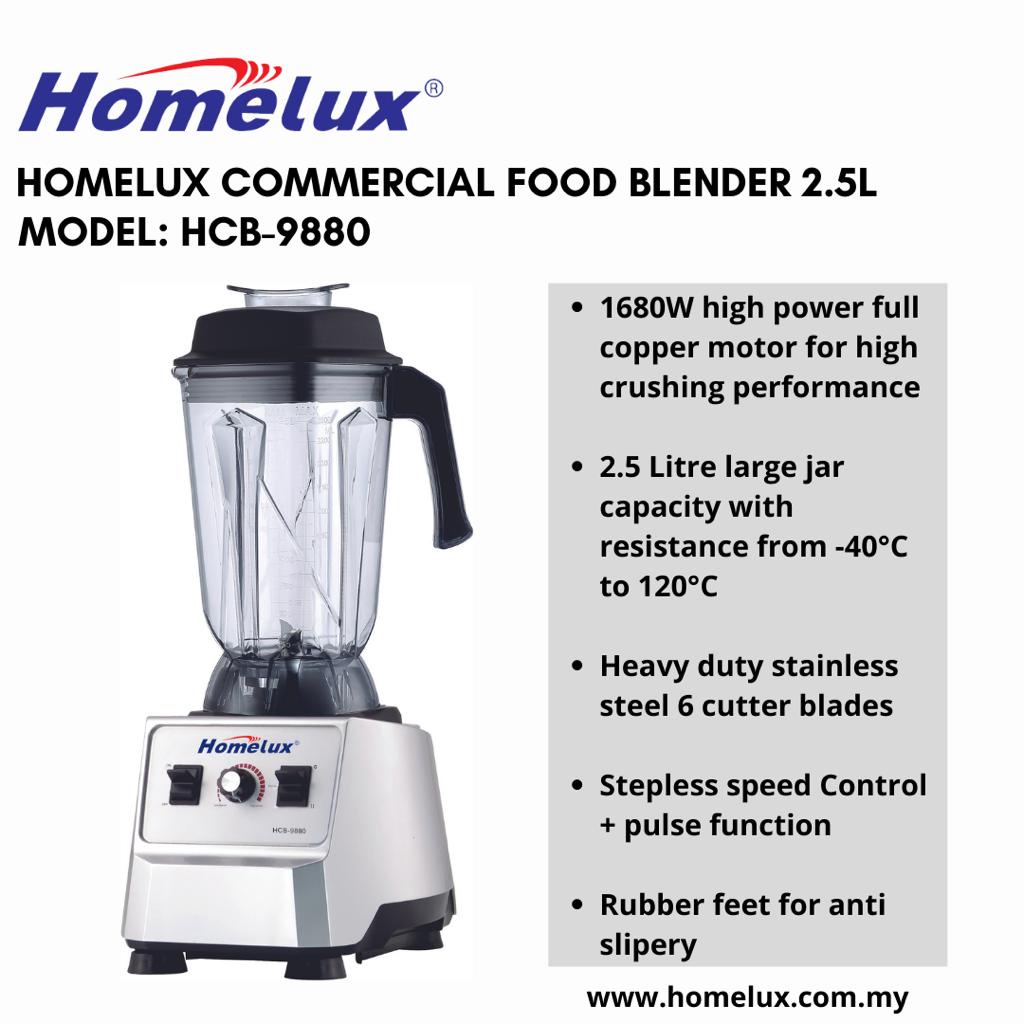 Homelux Commercial Blender 1680W HCB9880 Heavy Duty Blender HCB-1100 ...