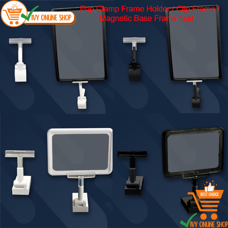 Pop Clamp Frame Holder / Clip Frame / Magnetic Base Frame 1set | Shopee ...