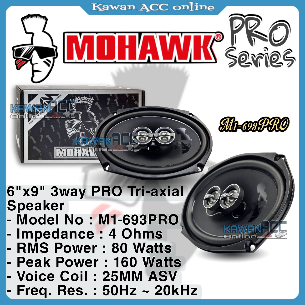 MOHAWK PRO Series 6x9" inch 3-Way Speaker**100%Original** M1-693PRO ...