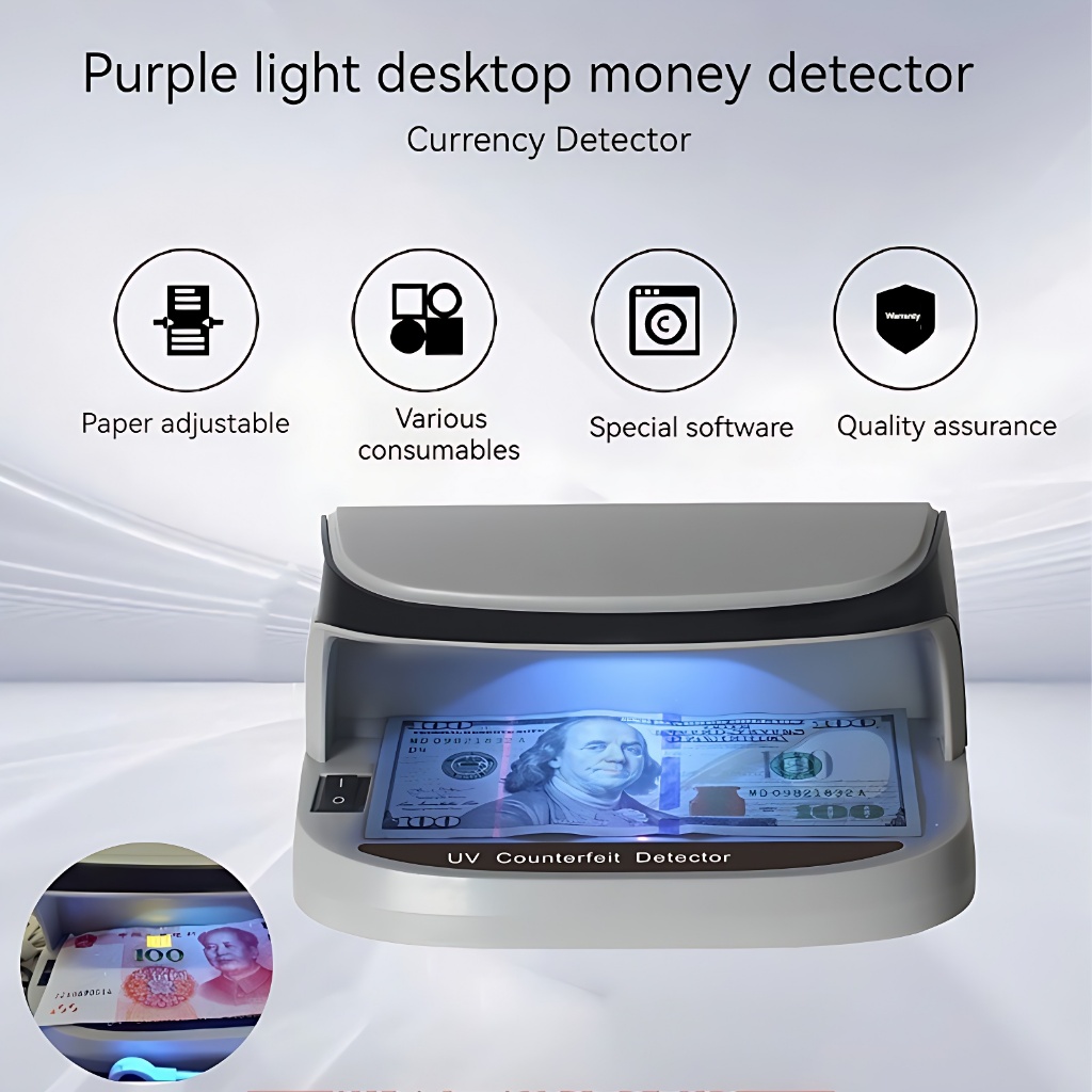 Money Detector UV Light Counter Machine Fake Scanner Checker Mesin Duit ...