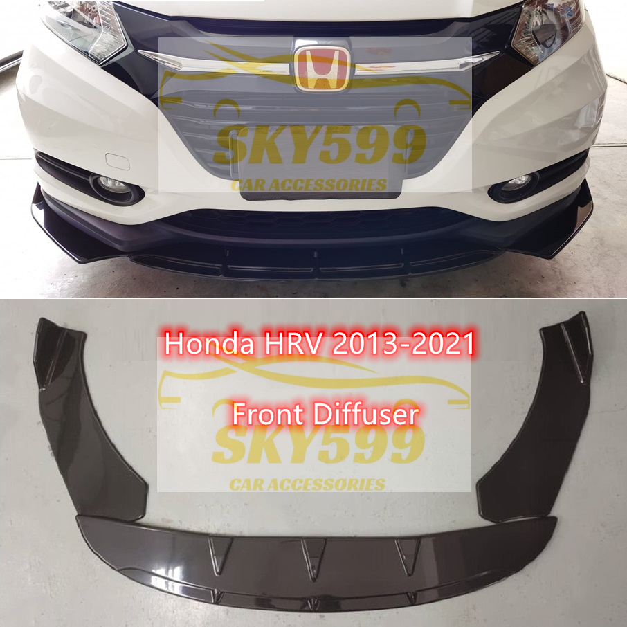 Honda HRV 2013-2021 Front Bumper Diffuser Lip Wrap Angle Splitters ...