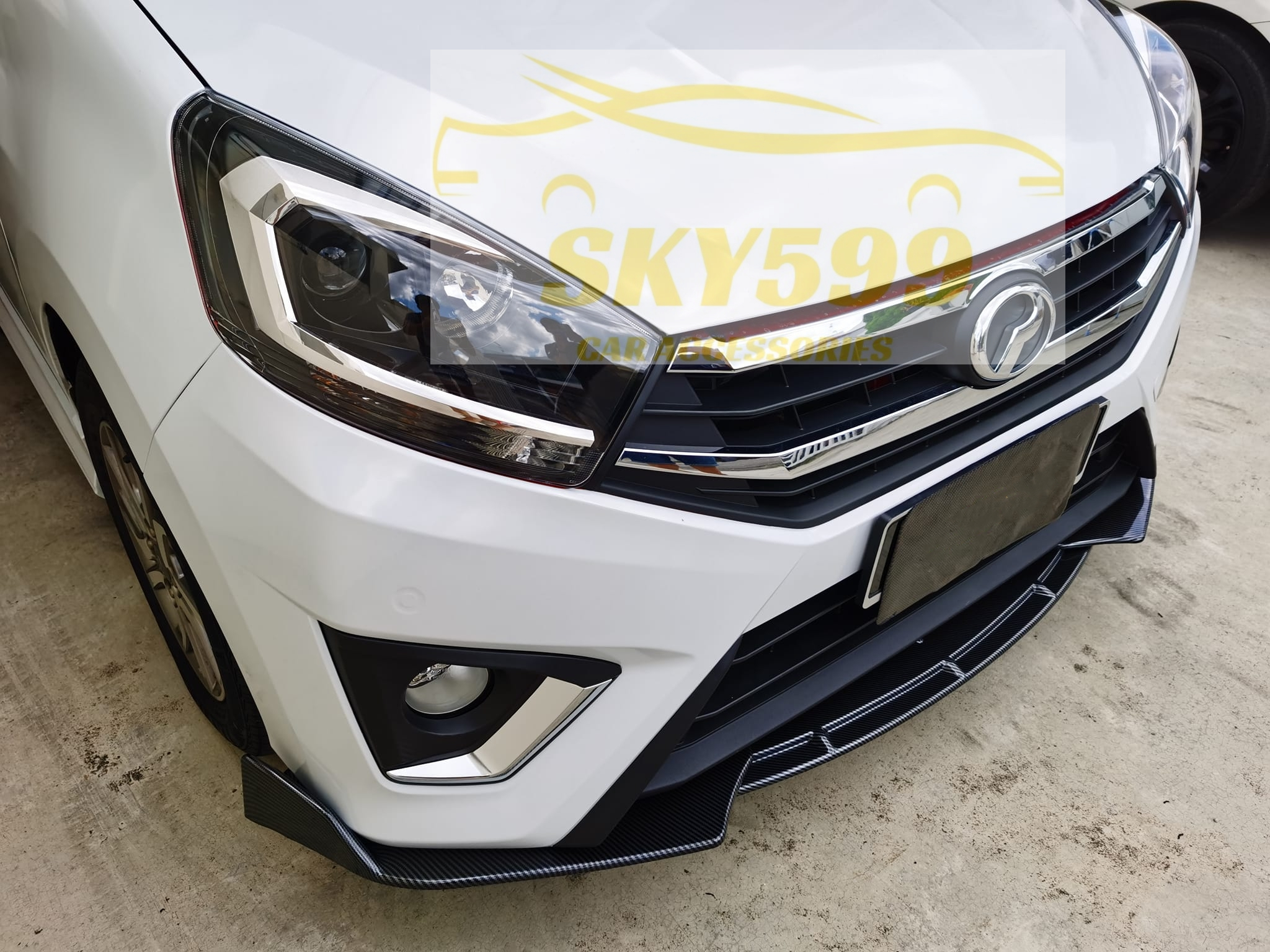 Perodua Axia 2014-2019 Front Bumper Diffuser Lip Wrap Angle Splitters ...