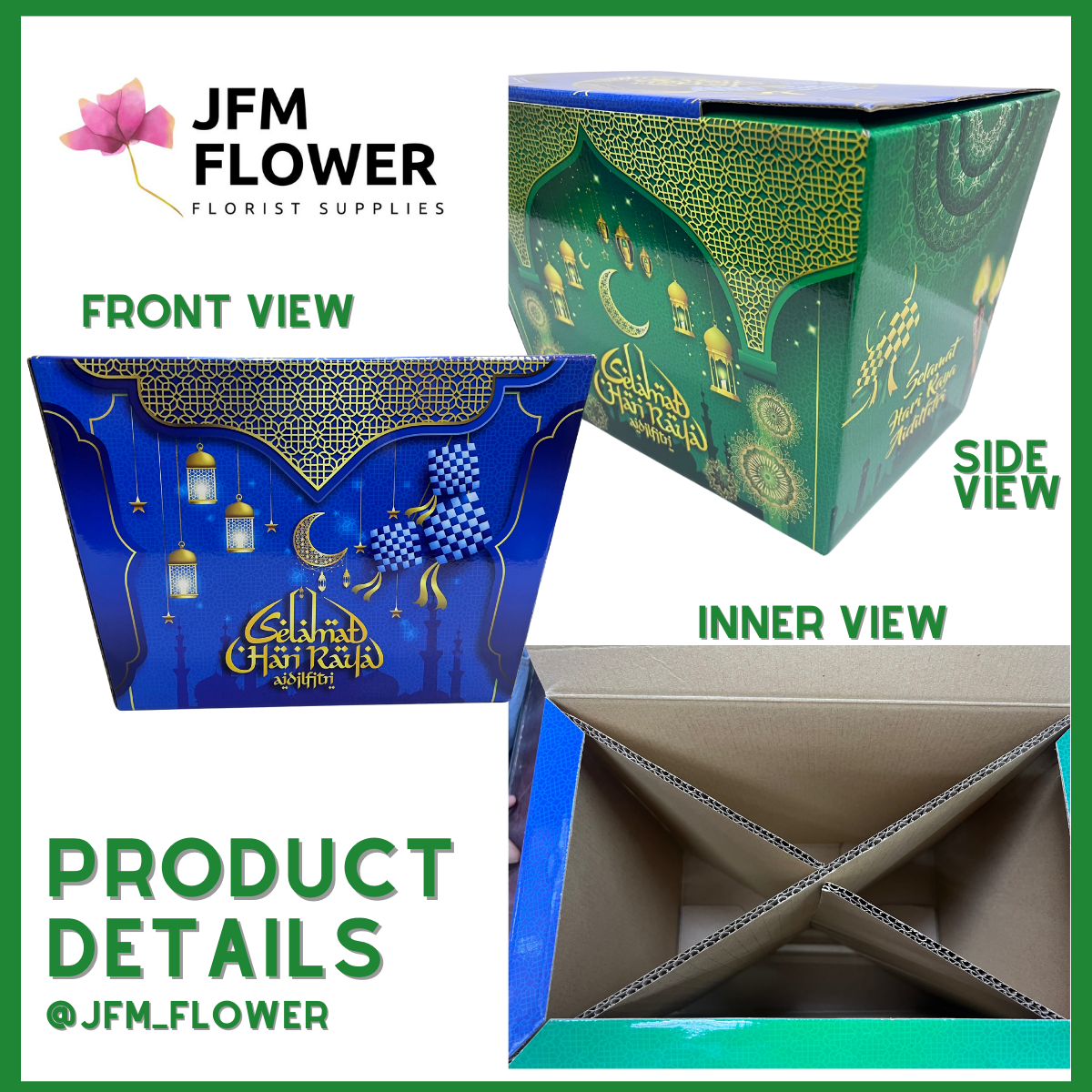 [RM9.88/PCS] 10PC 2025 Hari Raya Hamper Box/Kotak Raya Hamper Bouquet ...