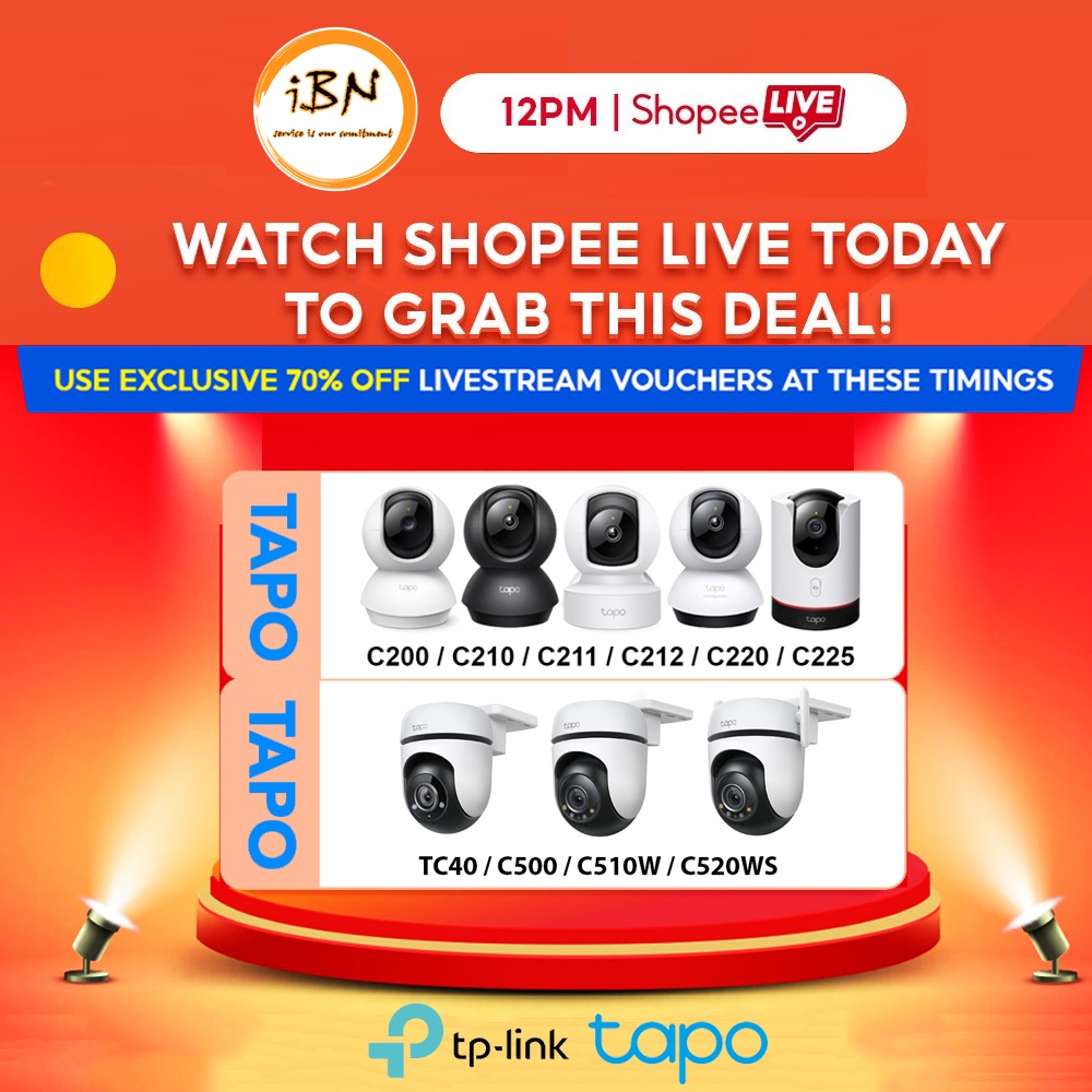 [ 🔥Watch Live & Grab Deal🔥 ] TP-Link Tapo CCTV Wi-Fi Camera Indoor/Outdoor/Pan-Tilt/Magnetic ...