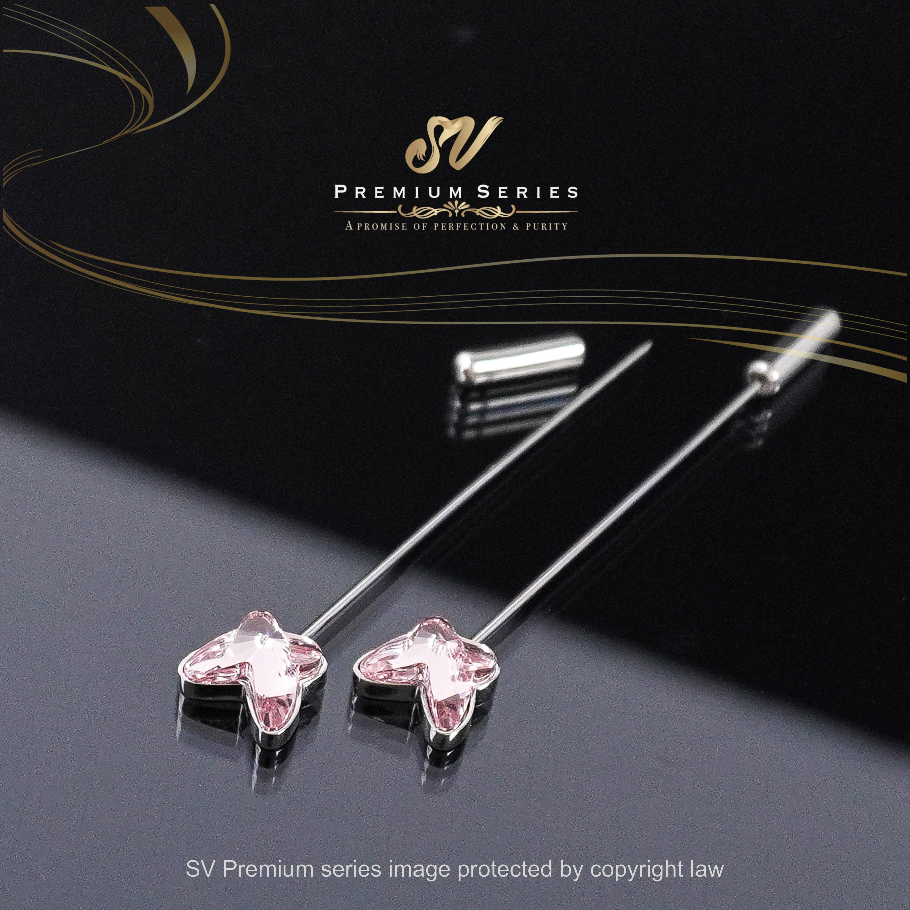 Sv Premium Butterfly Hijab Pin Jarum Peniti Tudung Pin Tudung Stainless ...