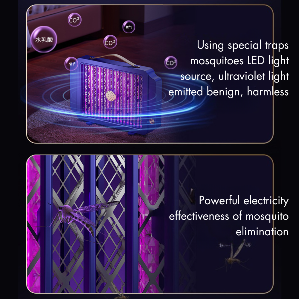 5W Electric Mosquito Killer Lamp Wall Mounted/Stand Portable Type C ...