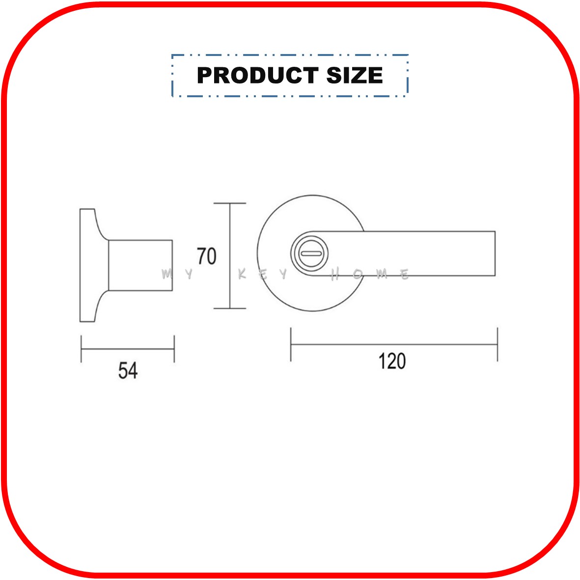 HOSO Tubular Lever Handle HSTL 7262 Entrance Matte Black Door Lock Matt ...