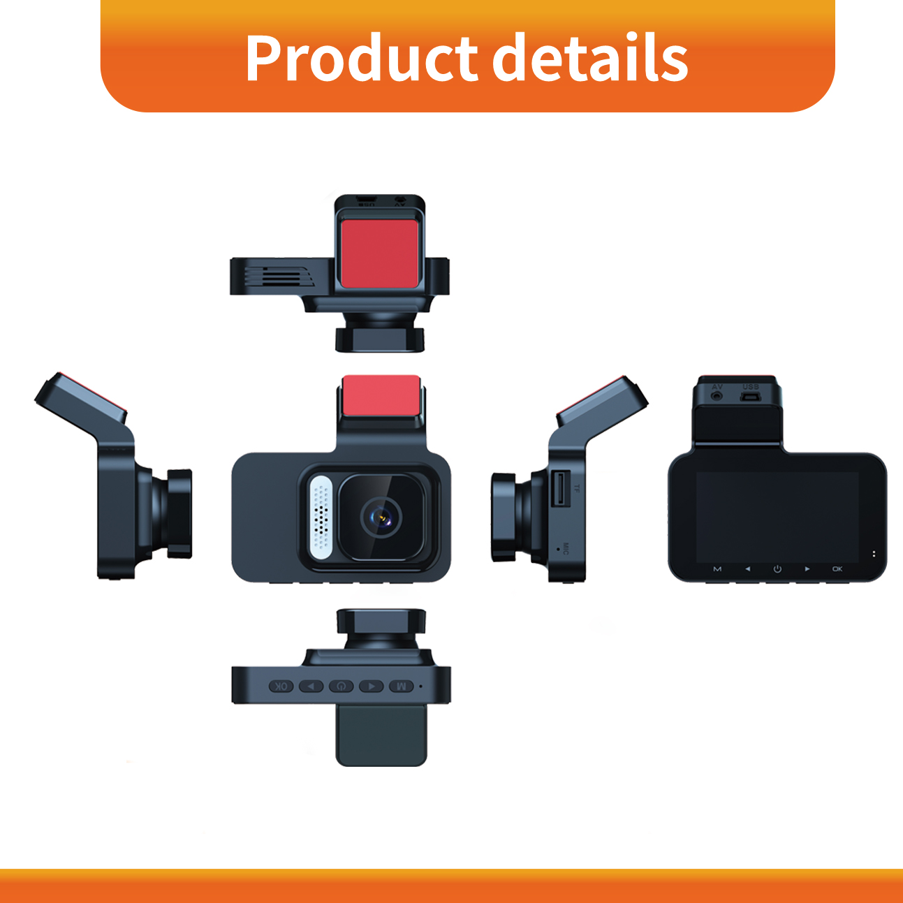PONY 4 Inches Front and Rear Car Dash Cam Full HD 1080P With Rear ...
