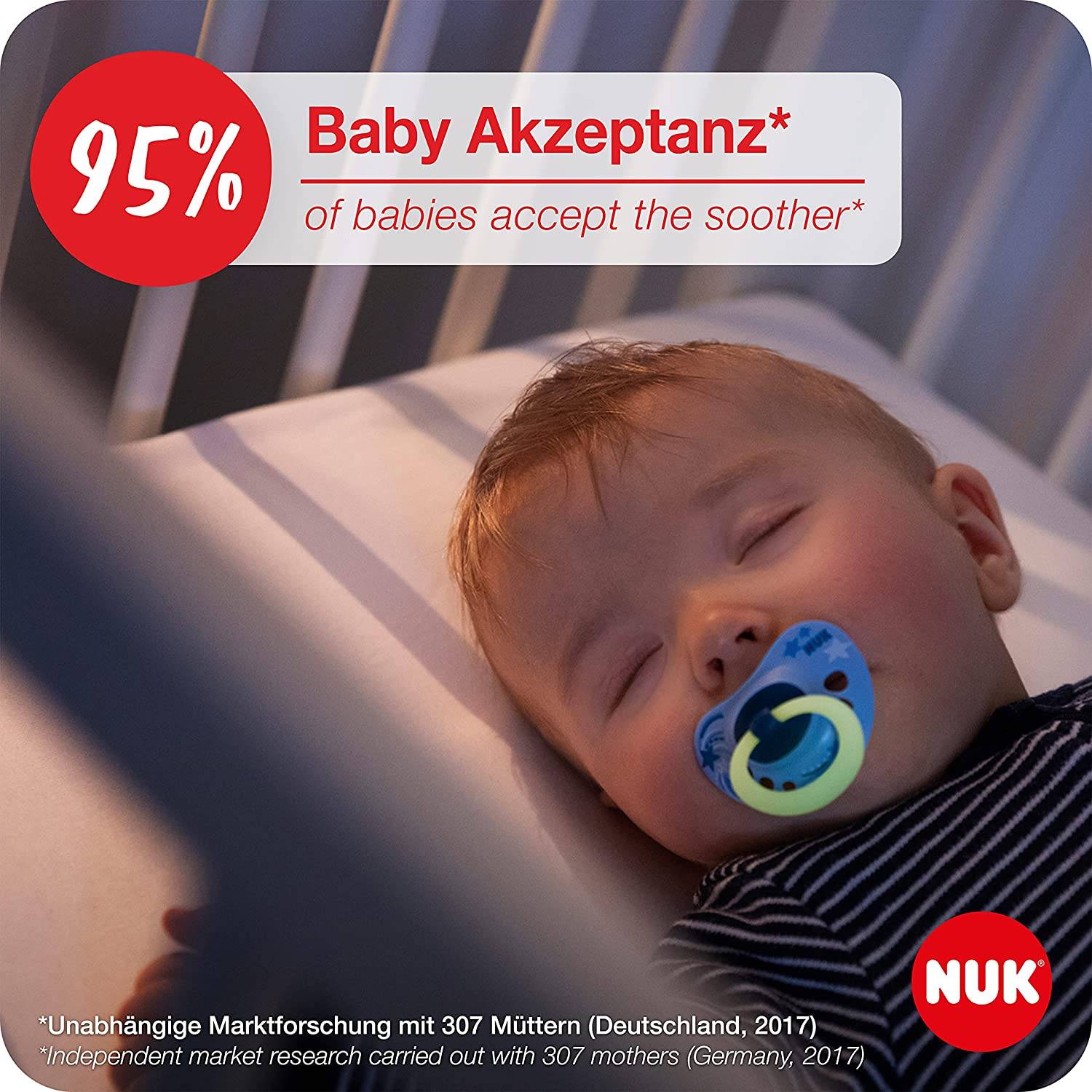 NUK Puting Orthodontic Latex / Silicone Soother / Pacifier Happy Kids ...