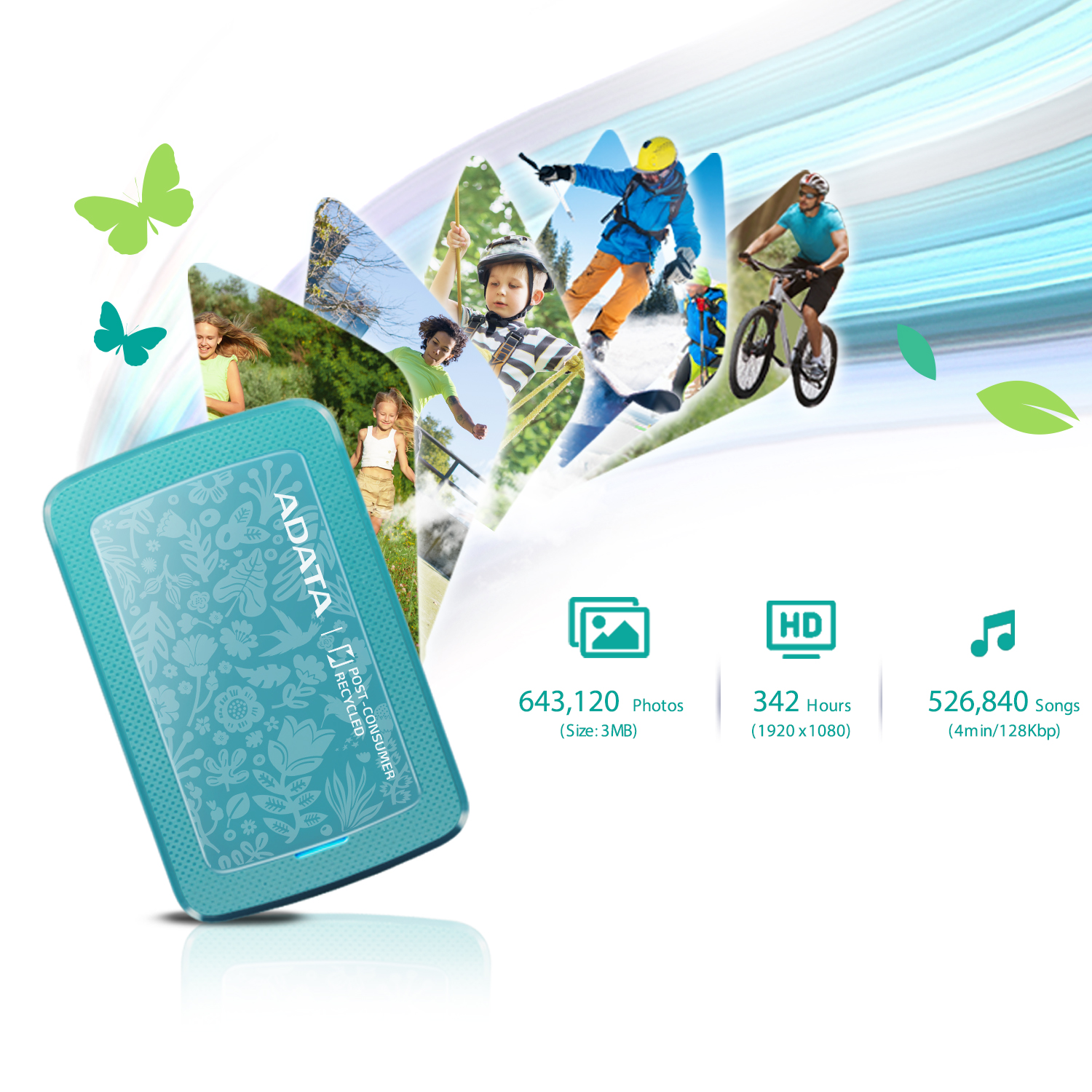 ADATA Portable External HDD HC300 ECO 1TB 2TB | Shopee Malaysia