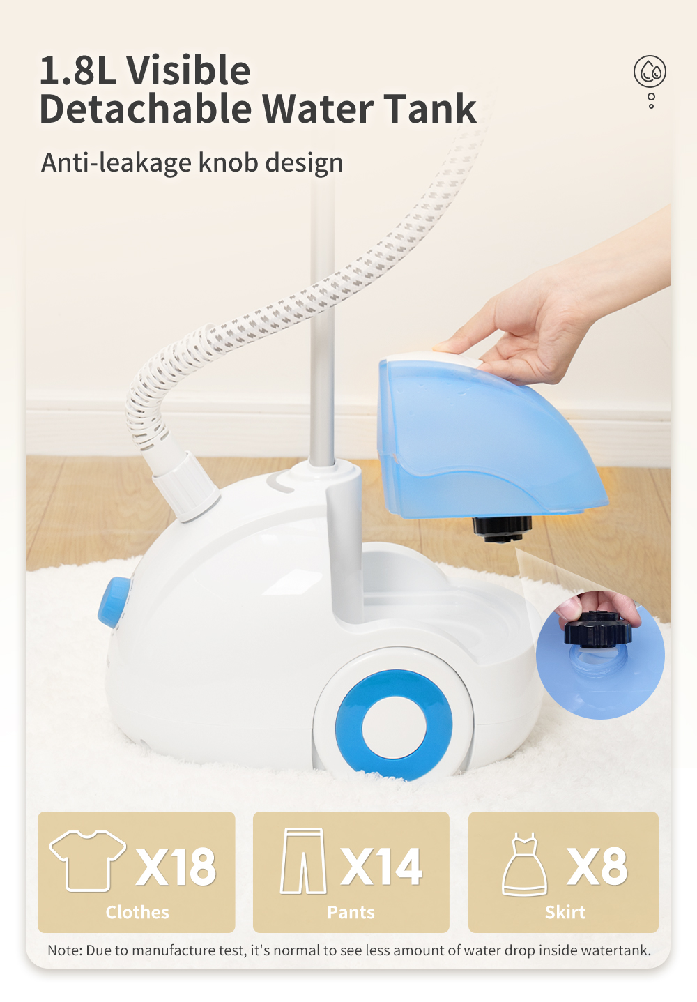 Simplus Iron Steam Garment Steamer 2000W 11-Iron Mode Stainless Steel ...
