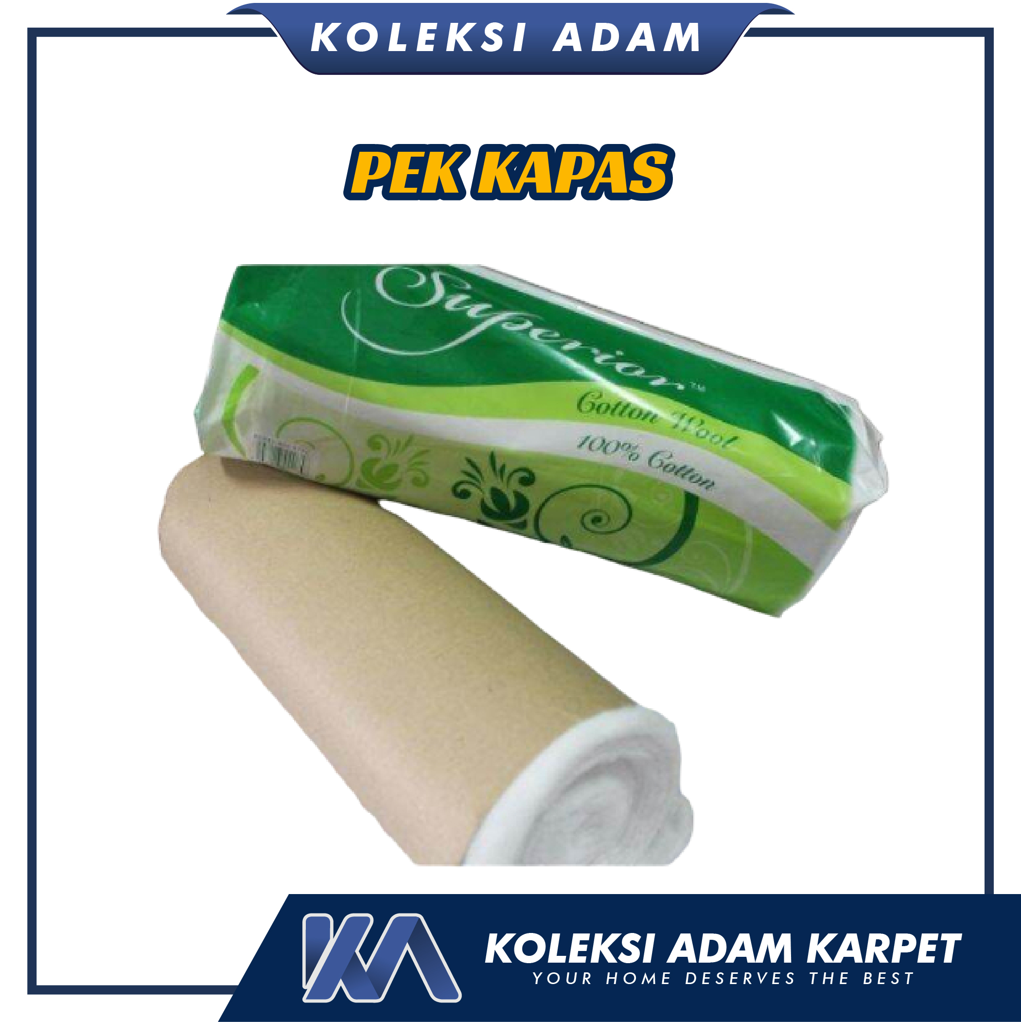 Superior Cotton Wool 300g - 1 Roll / Superior Kapas Putih / Cotton Roll ...