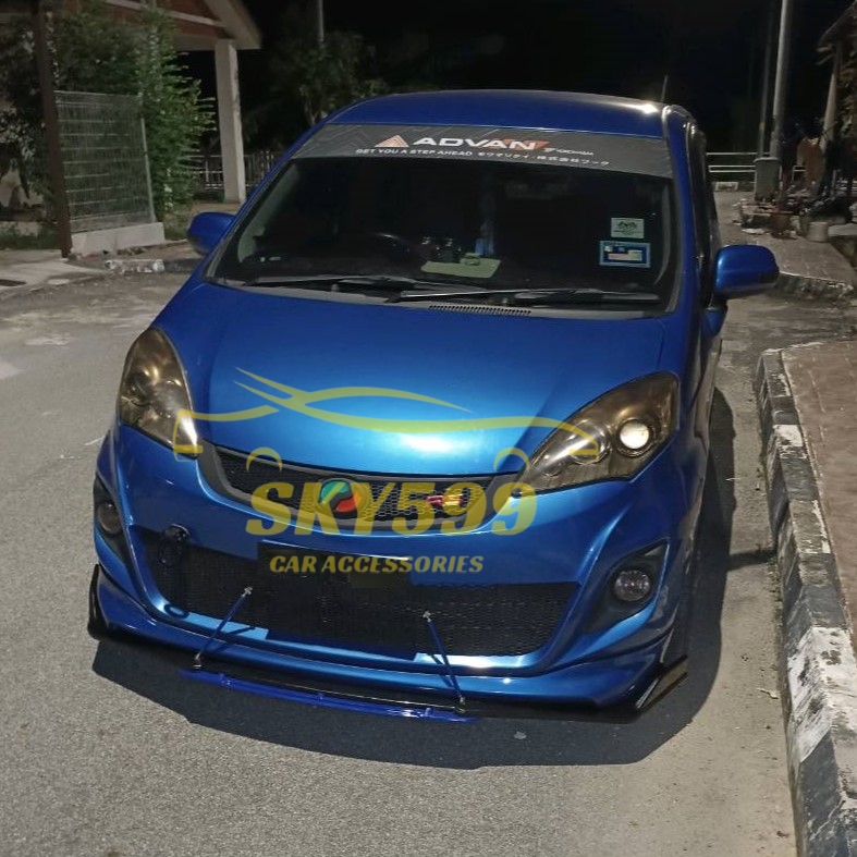 Perodua Alza 2014-2021 Front Bumper Diffuser Lip Wrap Angle Splitters ...