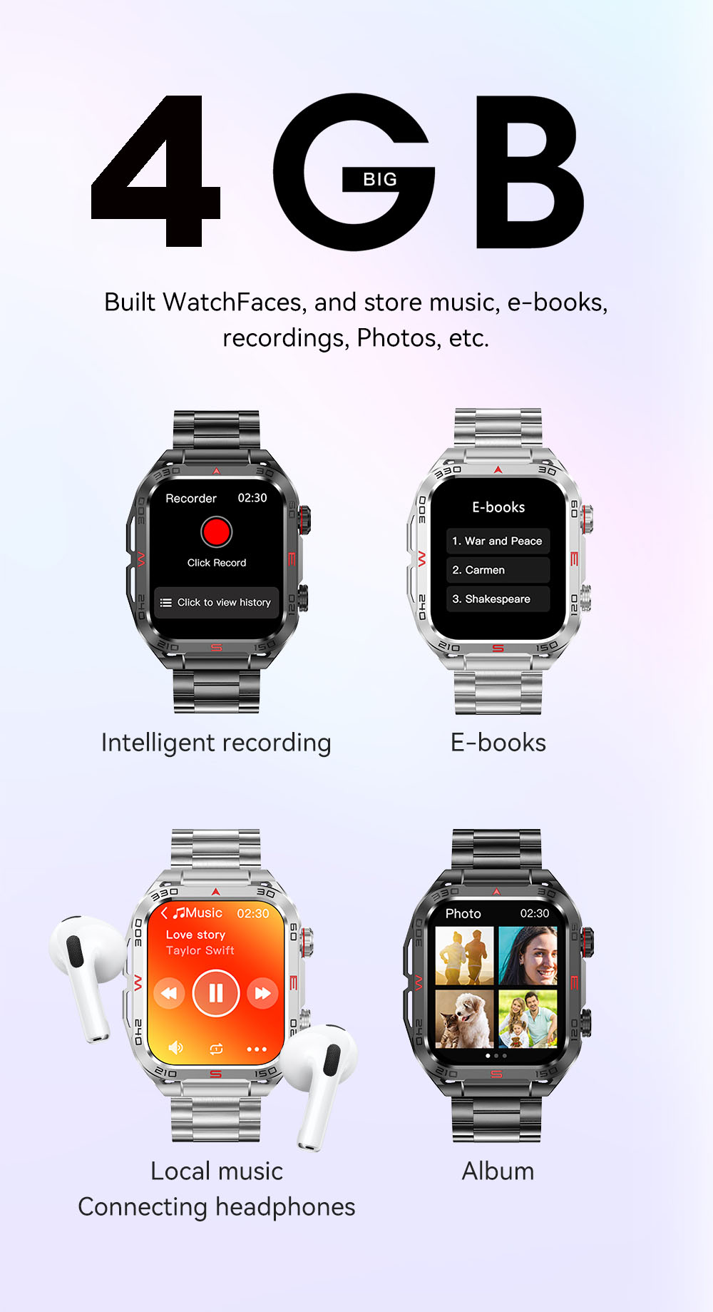 Maxwear Smart Watch GT6 PRO 2.05inch Bluetooth Call GPS IP68 Waterproof ...