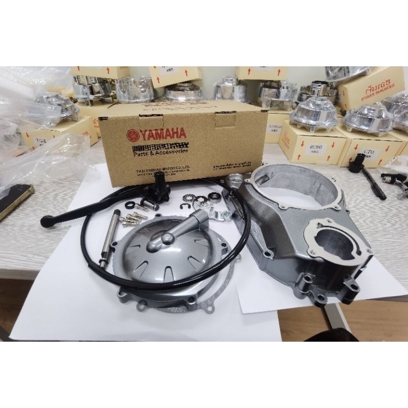 YAMAHA LC135 4S V1-V7 PNP CONVERSION MODIFY RACING CLUTCH OPEN CASING HAND CLUTCH SET LC135 ...