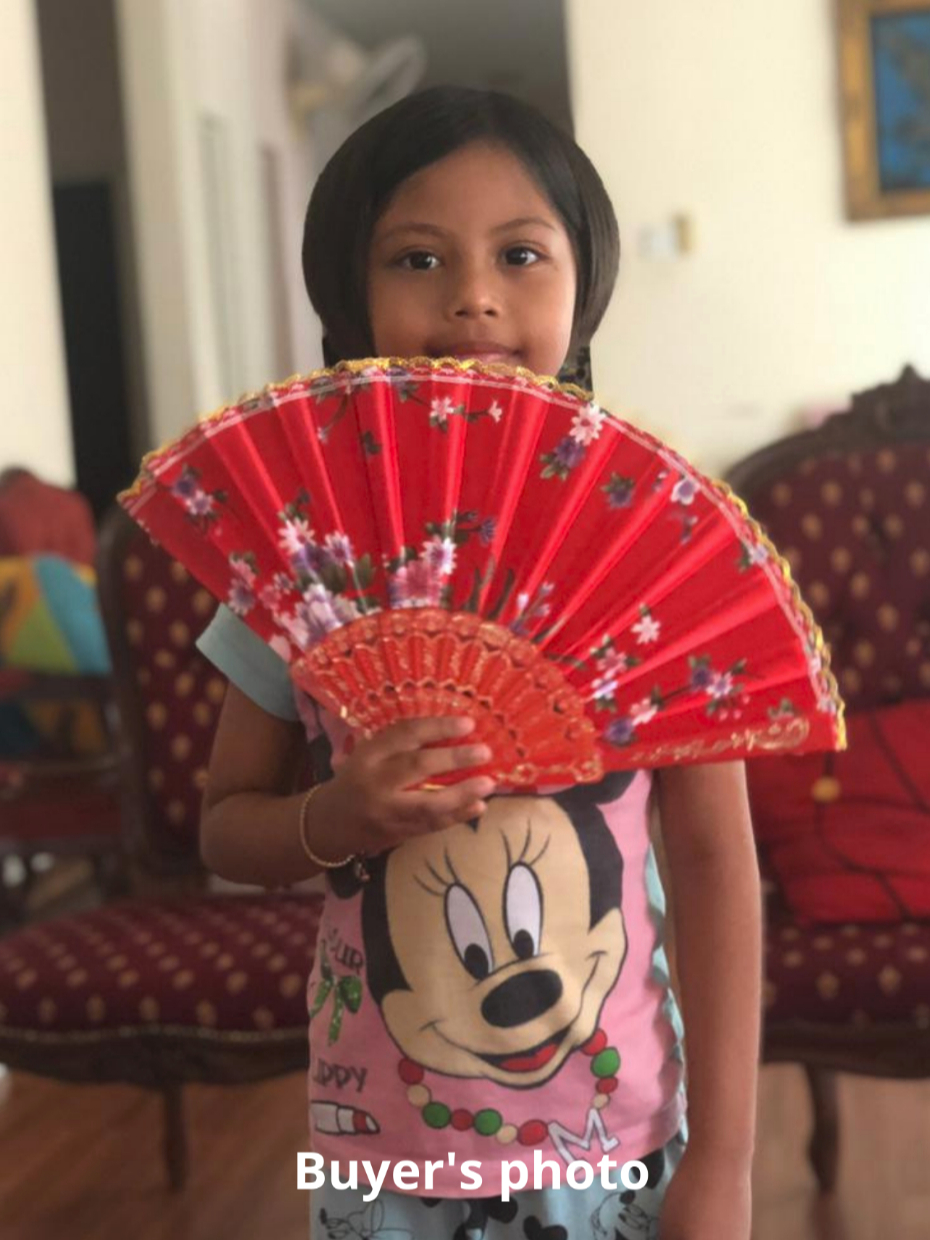 Elegant Chinese Foldable Hand Fan - Unique Floral Design | Kipas Tangan ...