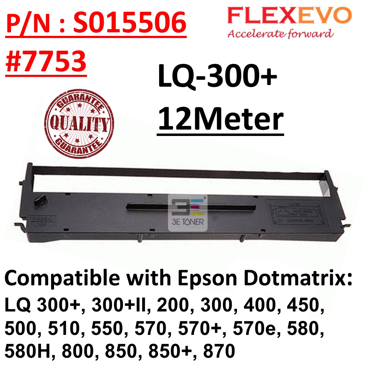 Compatible EPSON LQ300 LQ-300 LQ300+ LQ300+ii LQ800 LQ-800 LQ580 LQ850 ...