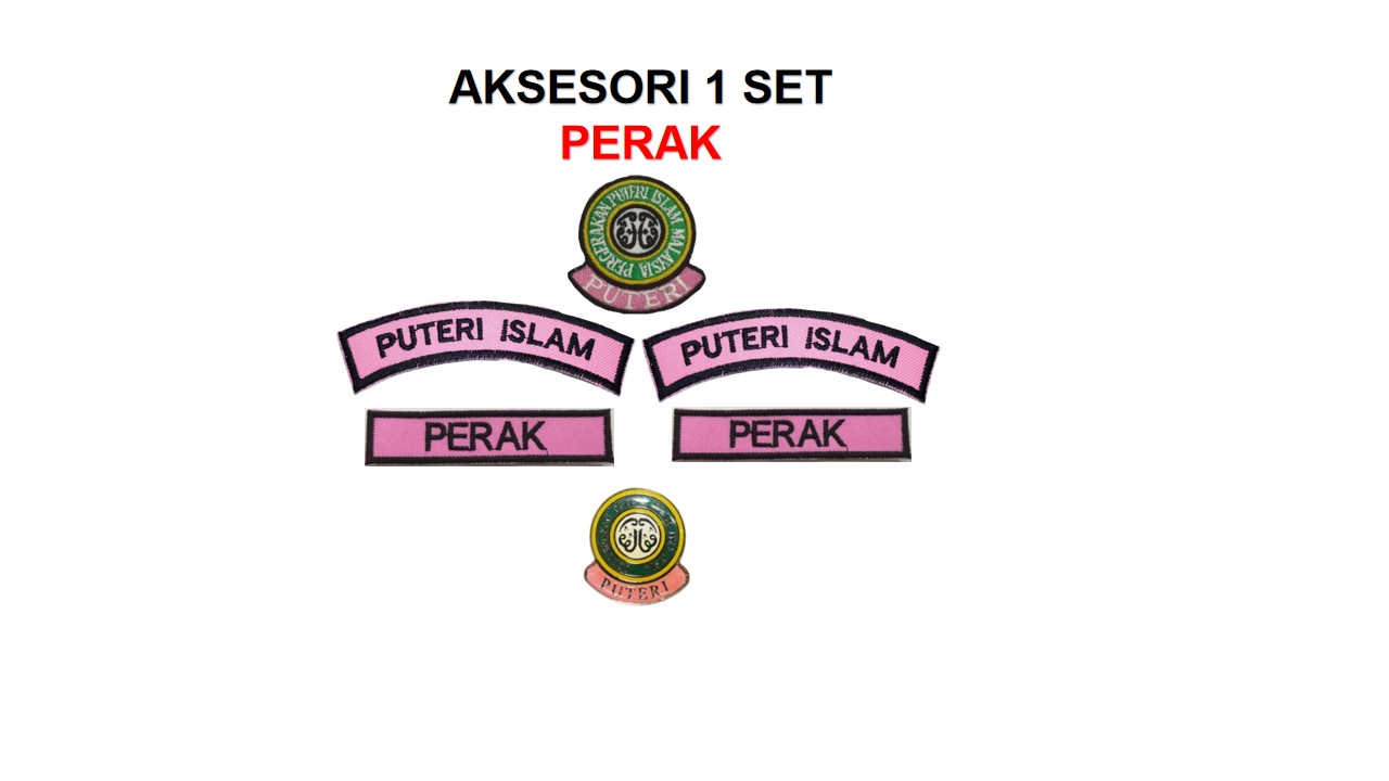Aksesori Lencana Pergerakan Puteri Islam Malaysia PPIM (1 Set) utk Baju ...