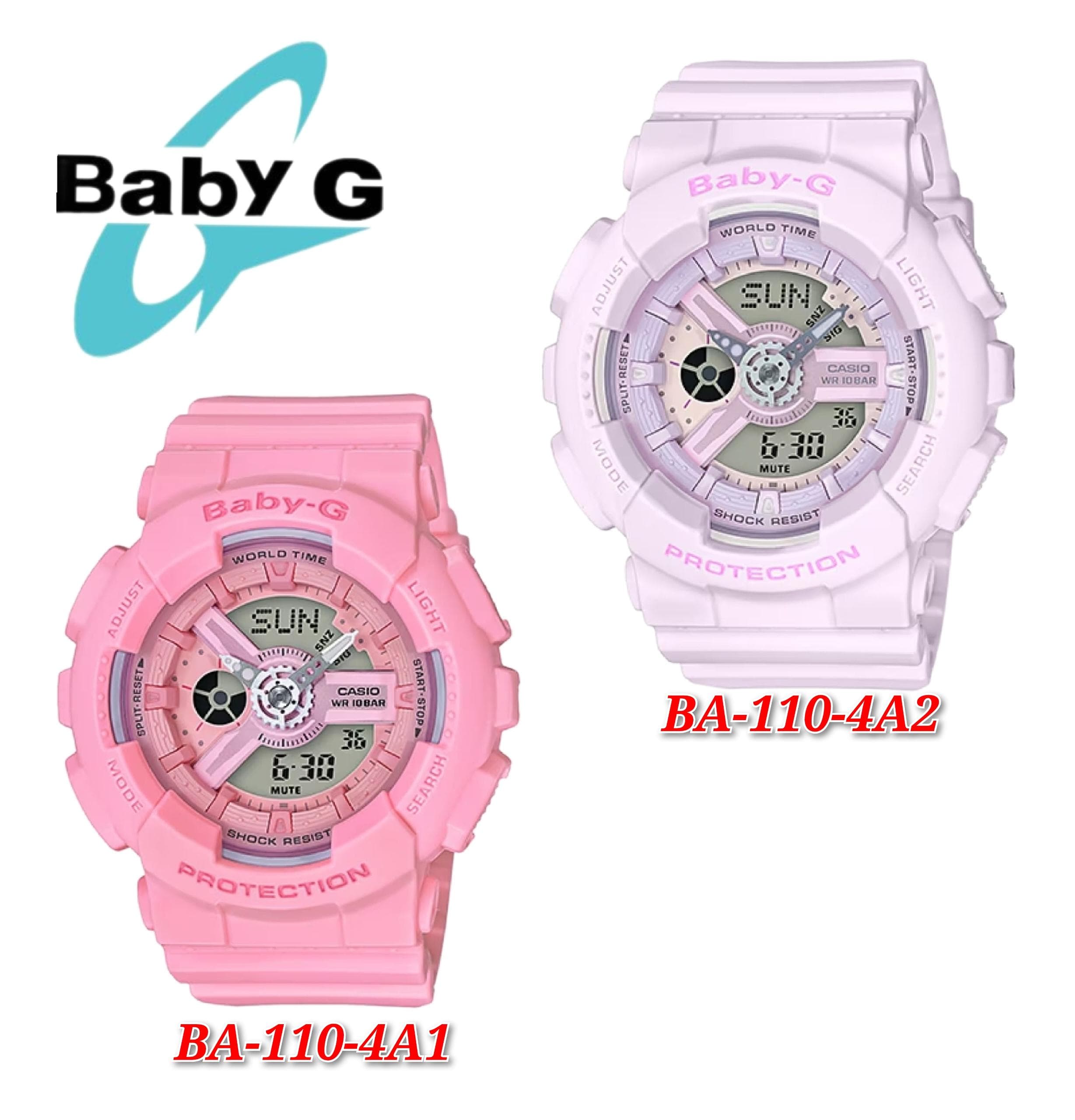 Casio Baby-G BA-110-4A1 / BA-110-4A2 Ladies Youth Digital Analogy ...