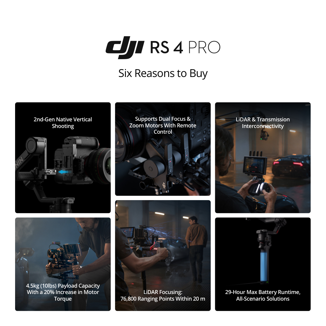 [NEW LAUCNH] DJI RS 4 PRO - Gimbal Stabilizer for DSLR and Mirrorless ...