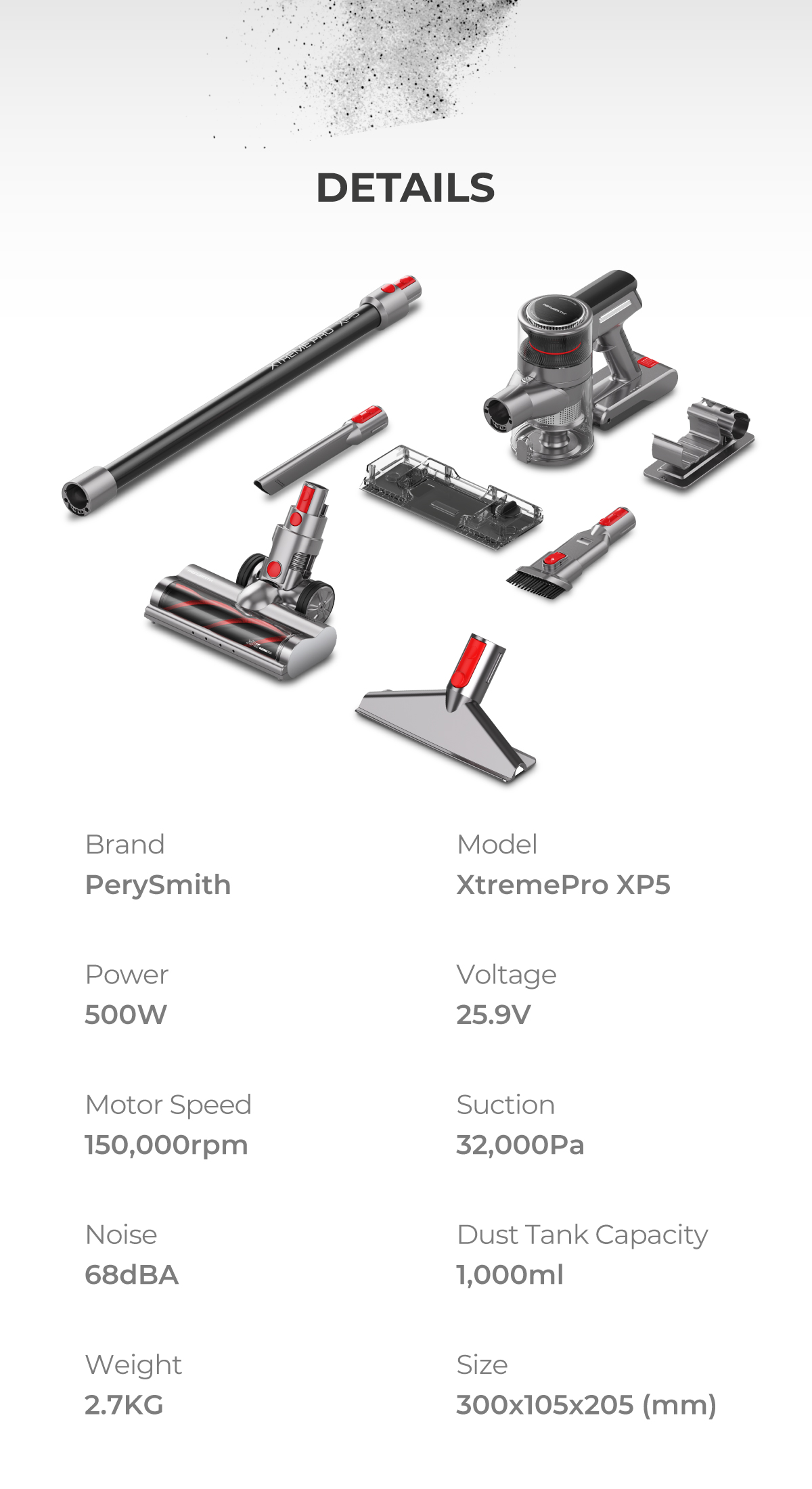 PerySmith Cordless Vacuum Cleaner Xtreme Pro Series XP5 | Shopee Malaysia