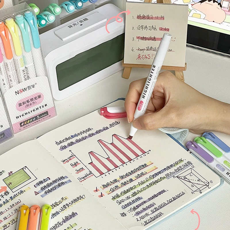 30 Color Creative Double-headed Highlighter Set Student Classroom ...