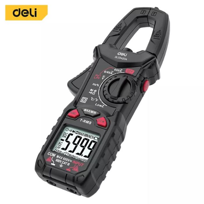[NEW] DELI DL334204 Professional Series Clamp Multimeter CAT III 600V ...