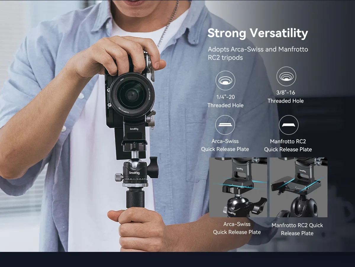 Smallrig Cage Kit for Sony Alpha 7 C II / Alpha 7 CR includes a cable ...