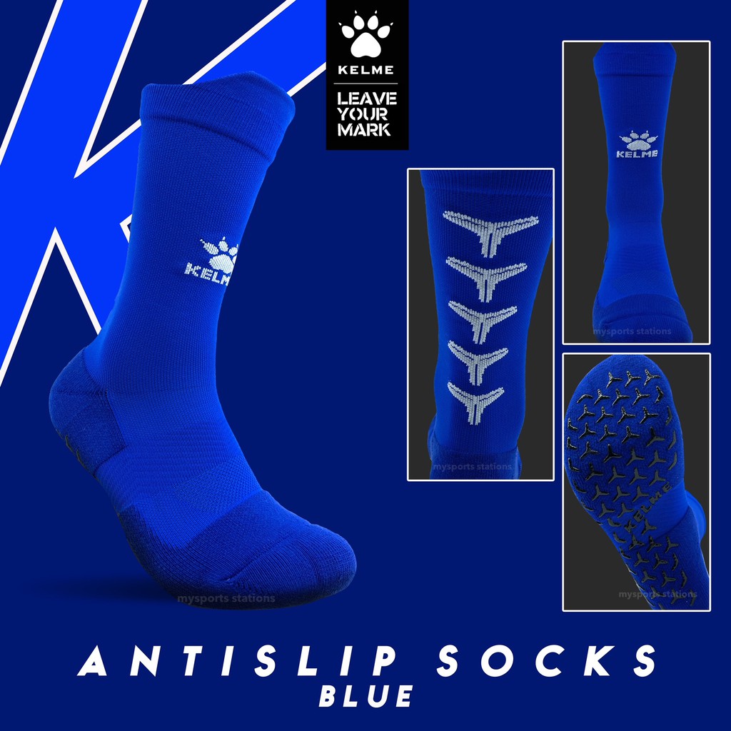KELME Futsal Anti Slip Socks (8101WZ5002) | KELME Stokin Futsal - 100% ...