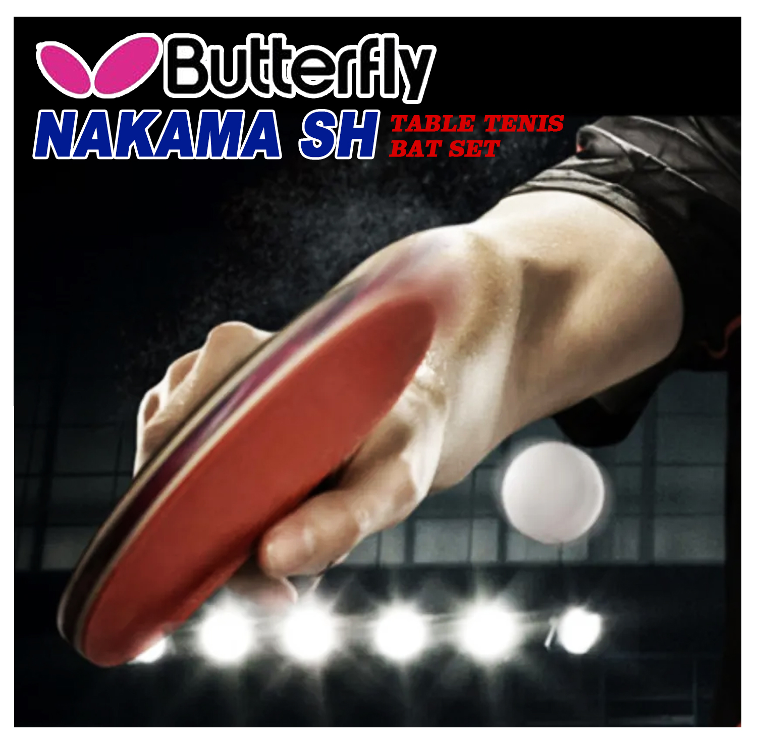 Butterfly Nakama SH Table Tennis Bat Set Handshake Tournament Ping Pong ...