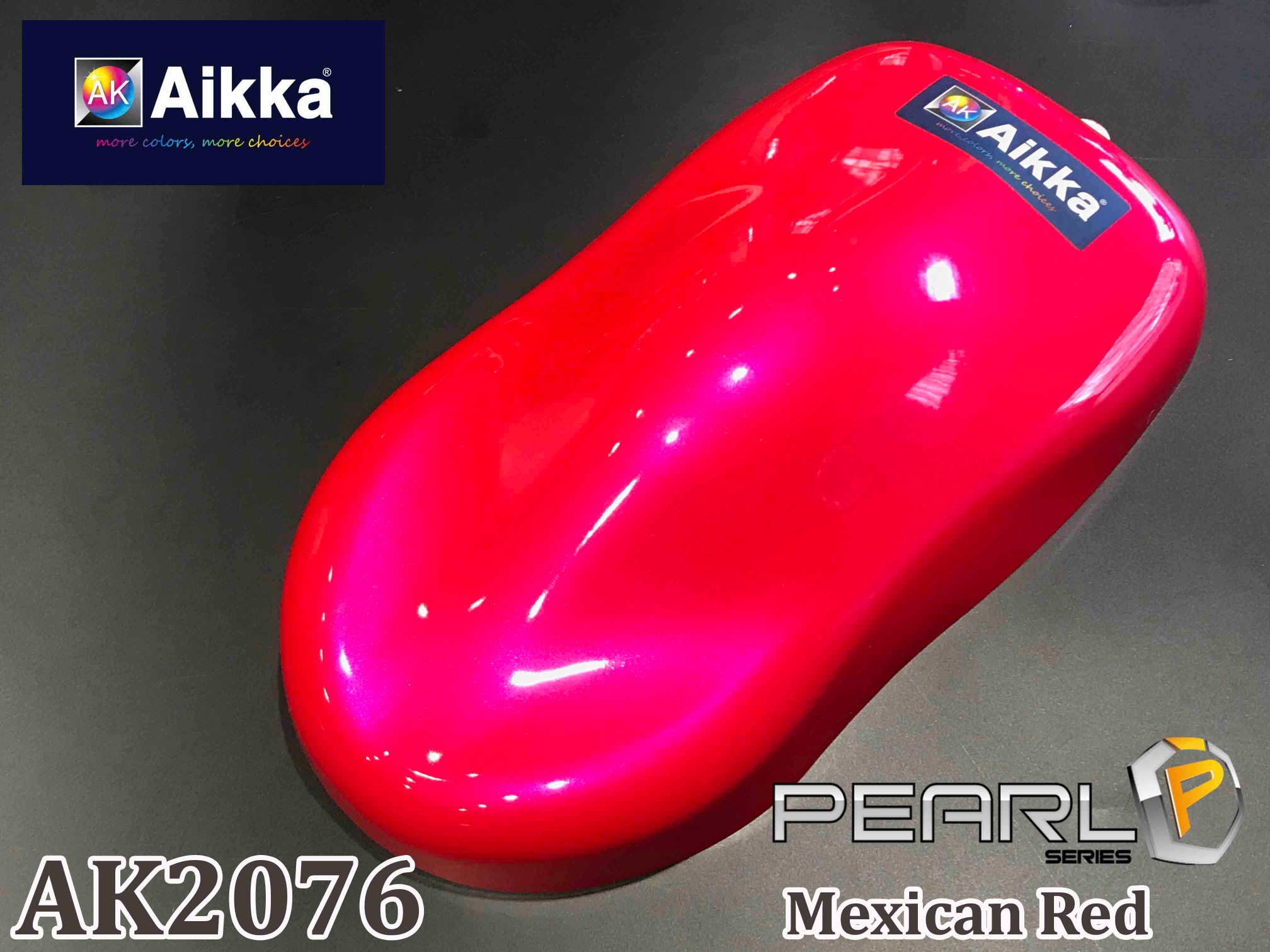 2K Paint 【 AIKKA AK2076 Mexican Red 】 PEARL SERIES Color Car Motor ...